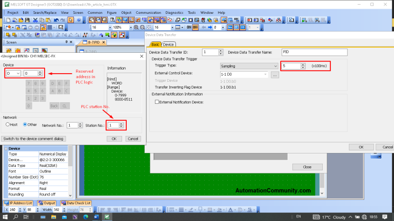 Mitsubishi PLC HMI Configuration with PID Controller Via Modbus Mitsubishi PLC HMI Configuration with PID Controller Via Modbus
