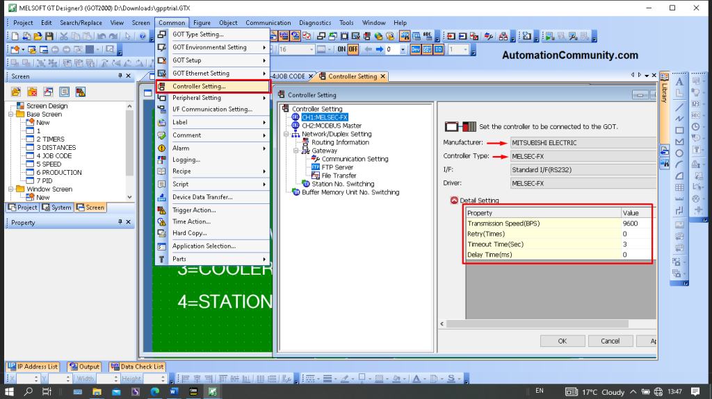 Mitsubishi PLC HMI Configuration with PID Controller Via Modbus Mitsubishi PLC HMI Configuration with PID Controller Via Modbus